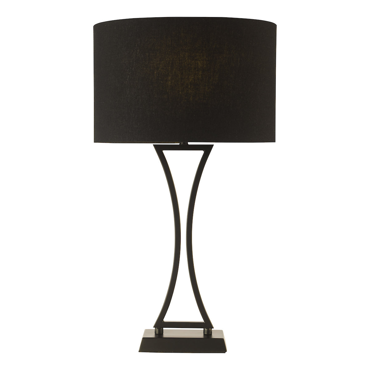 Oporto Table Lamp Matt Black With Shade– Lighting Room