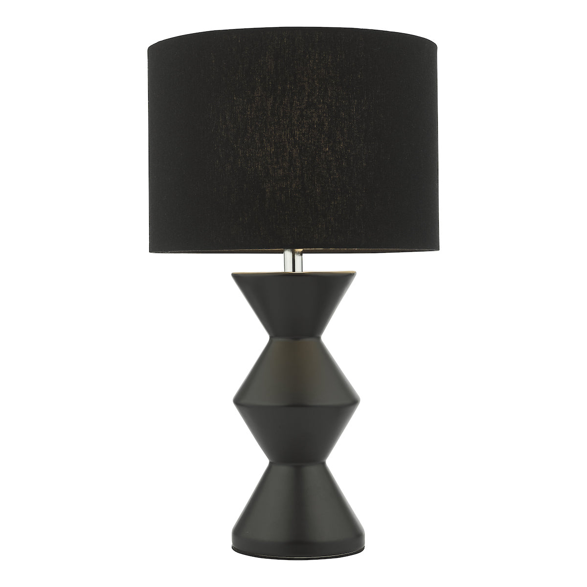 Dar Lighting Max Table Lamp Black Ceramic With Shade Lighting Room
